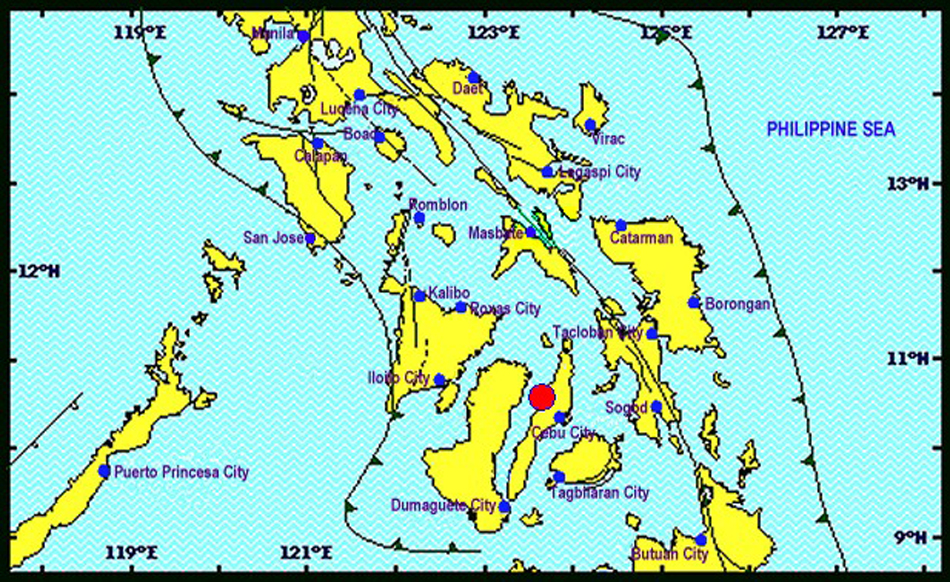 7 earthquakes reported in Cebu in less than 6 hours - The Filipino Times