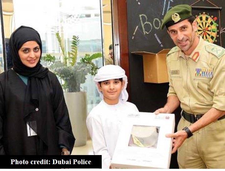 8-yo boy reports for duty at Dubai Police - The Filipino Times