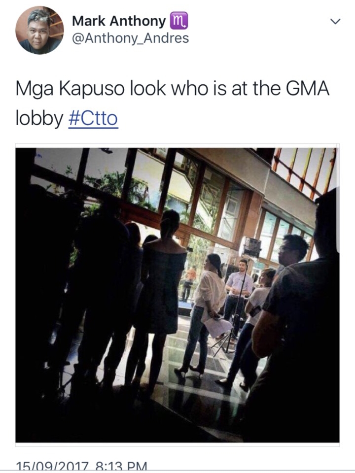 LOOK: Atom Araullo spotted at GMA7 lobby - The Filipino Times