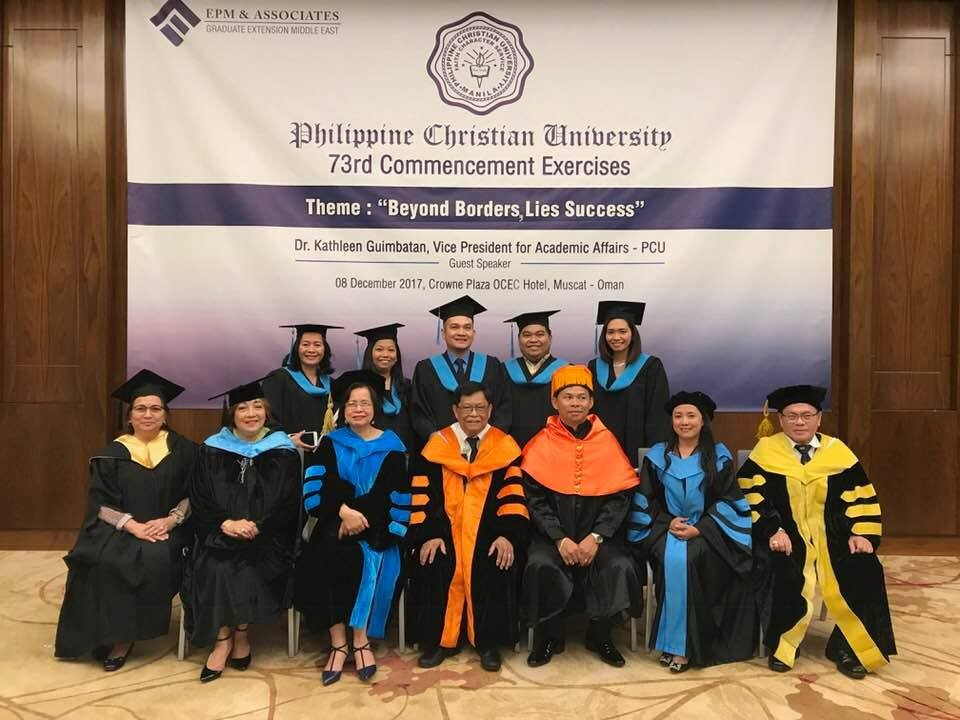 Arab nationals among graduates of Filipino educator's post-grad ...