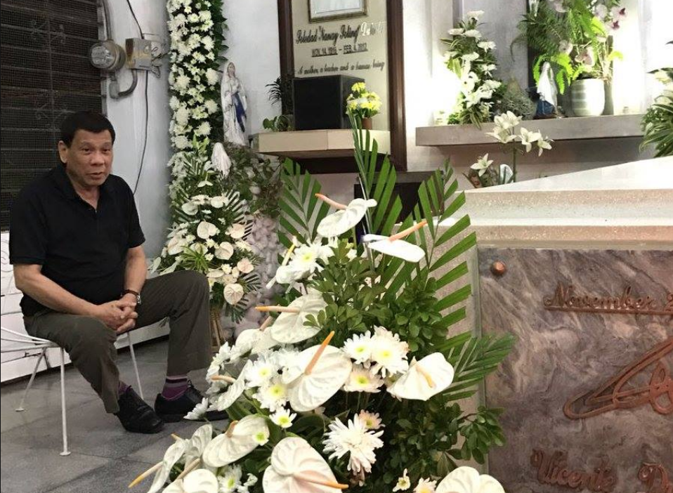 IN PHOTOS: President Duterte commemorates his mother’s 6th death ...