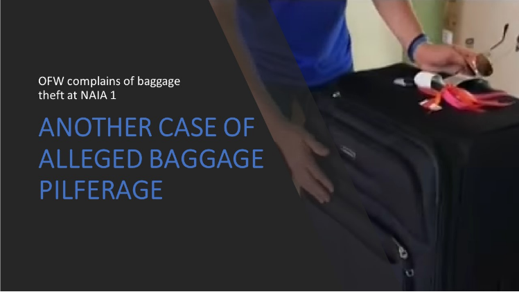 OFW complains of baggage theft at NAIA 1 | The Filipino Times