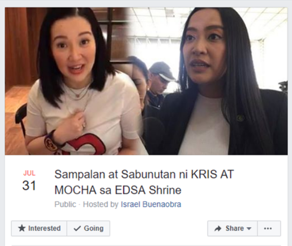 LOOK: 13,000 Filipinos interested to attend ‘Kris vs. Mocha Debate ...