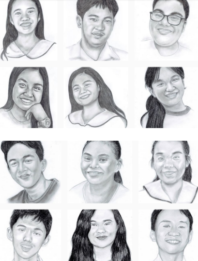 LOOK: Teacher draws portraits of students for Christmas - The Filipino ...