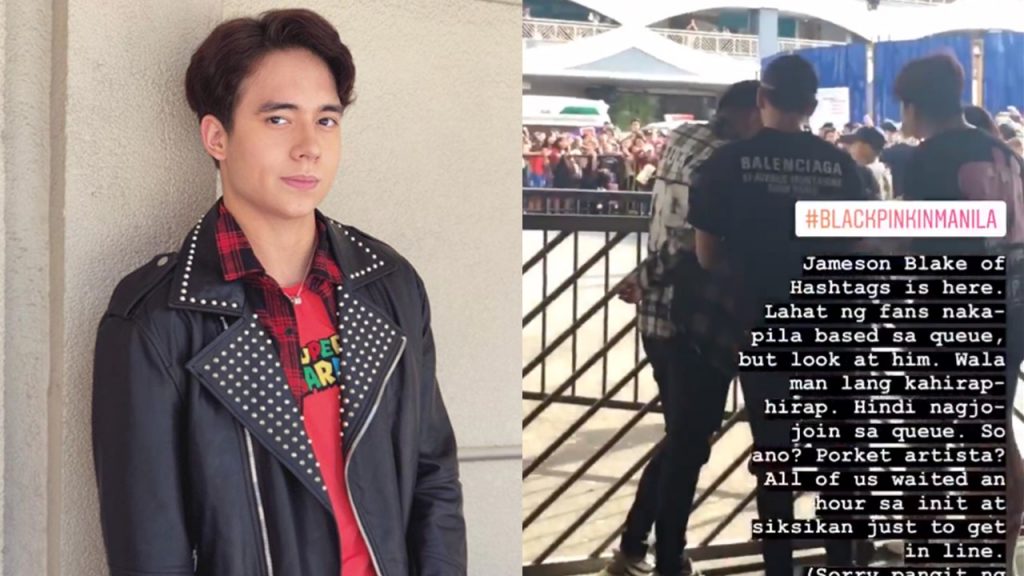 Netizen calls out Jameson Blake for not falling in line at Manila ...