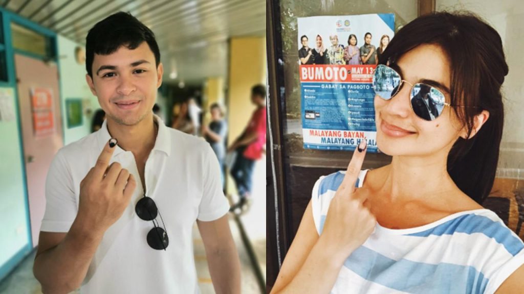 LOOK: Matteo, Anne, Jhong exercise right to vote | The Filipino Times