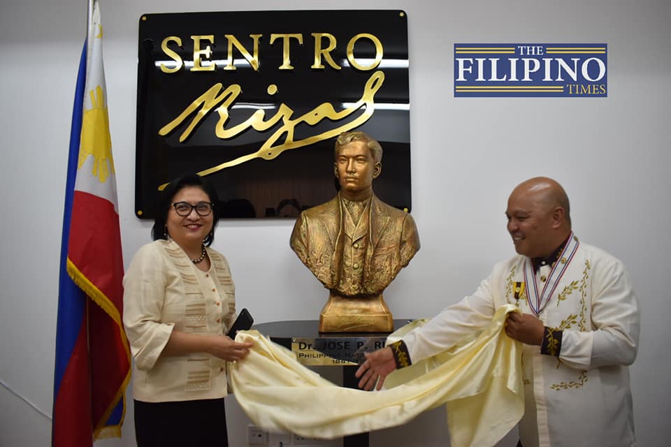 LOOK: PH Embassy inaugurates Sentro Rizal; recognizes Filipino ...