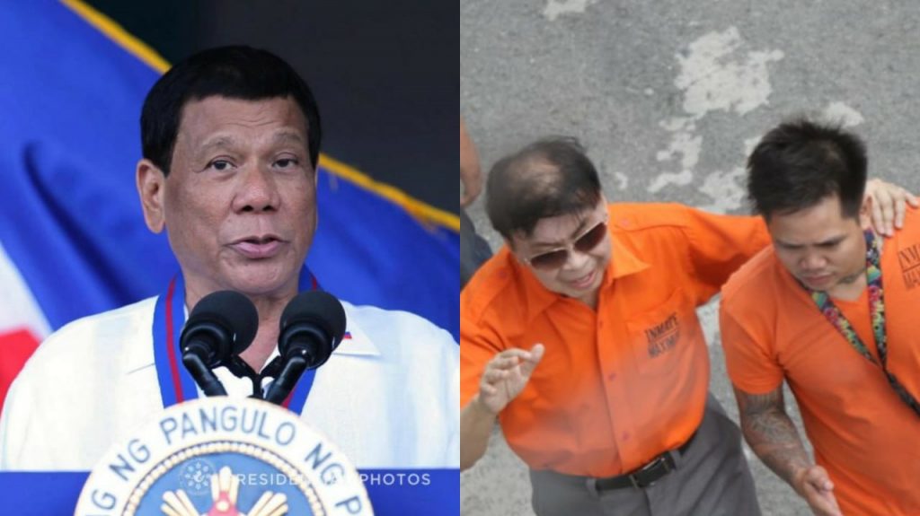 Duterte will not allow the release of Ex-Mayor Sanchez – The Filipino Times