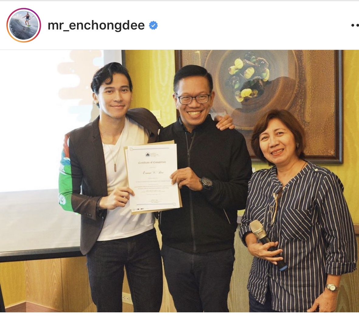 LOOK: Enchong Dee completes mini-MBA course - The Filipino Times