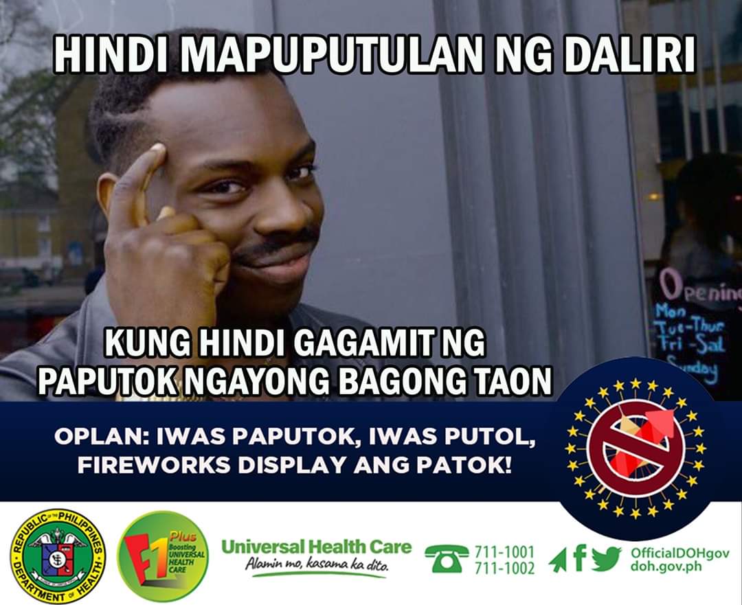 Safety Meme-minders: DOH serves PSAs for New Year celebration with ...