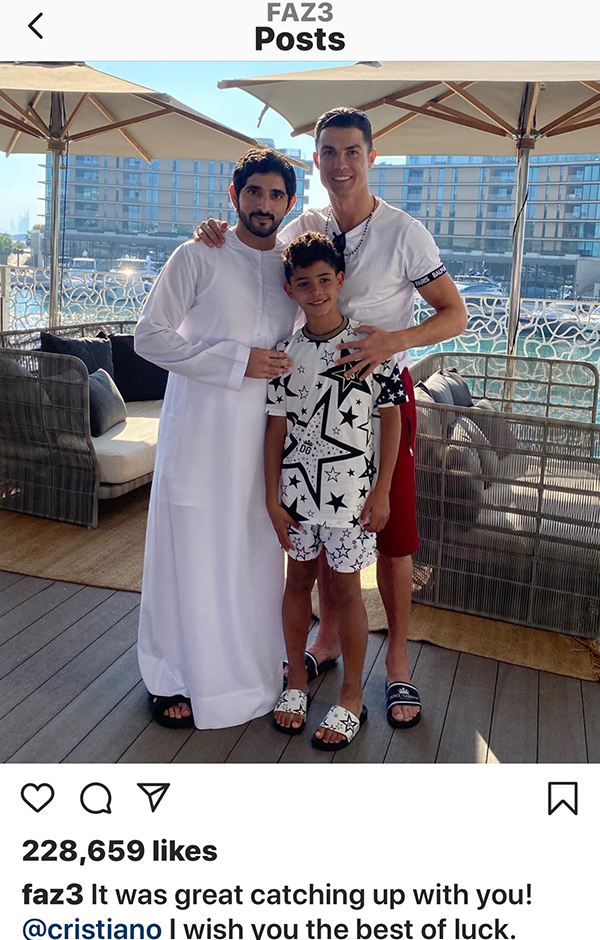 LOOK: Famous sports stars meet with Sheikh Hamdan over the weekend ...