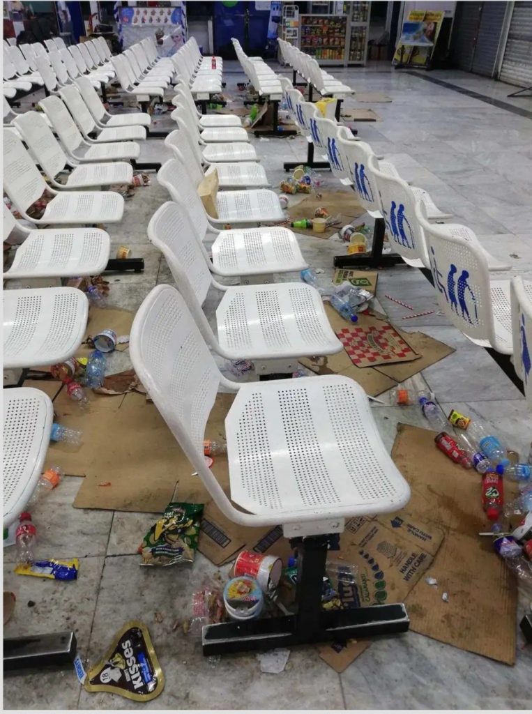 LOOK: Viral photo shows mess left by passengers at Batangas port - The ...