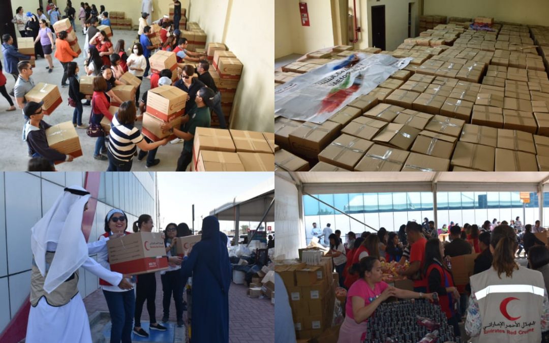 LOOK: Volunteers pack over 1,500 boxes during #UAEforPhilippines aid ...