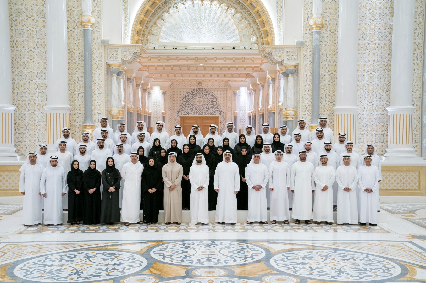 Sheikh Mohammed bin Rashid, Sheikh Mohammed bin Zayed sign last piece ...