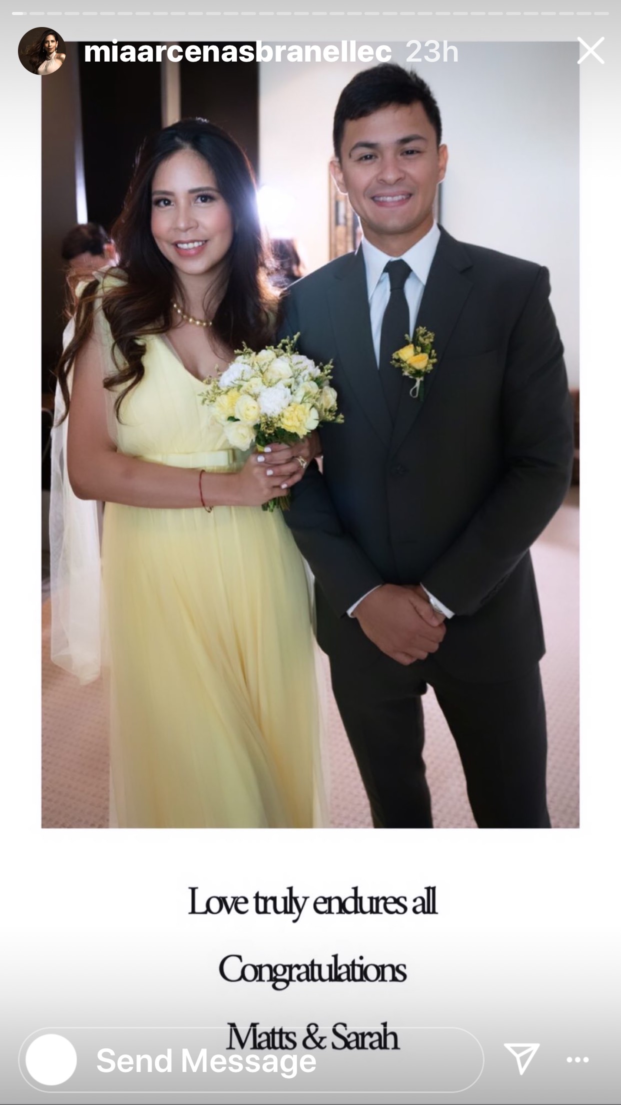 LOOK: Glimpse of newly-weds Sarah and Matteo Guidicelli - The Filipino ...