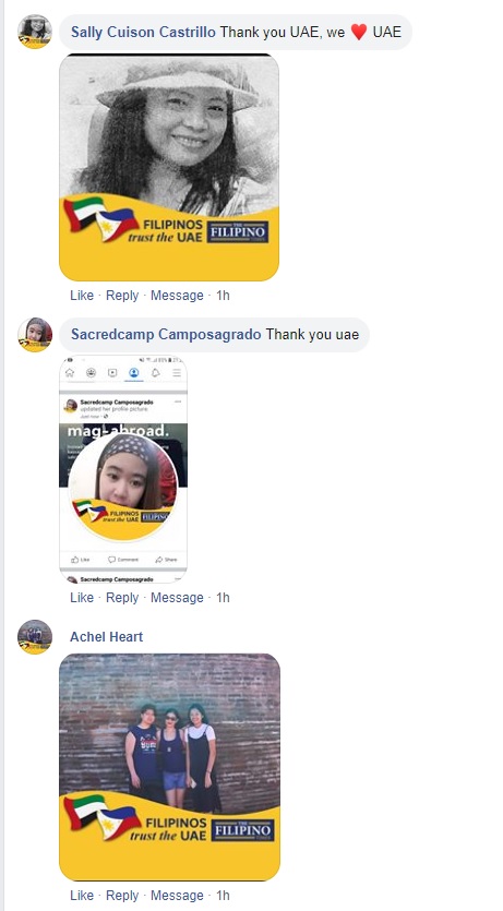 LOOK: Filipinos actively support for PH-UAE camaraderie through ...