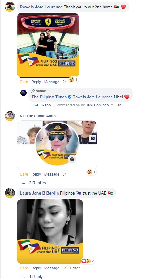 LOOK: Filipinos actively support for PH-UAE camaraderie through ...