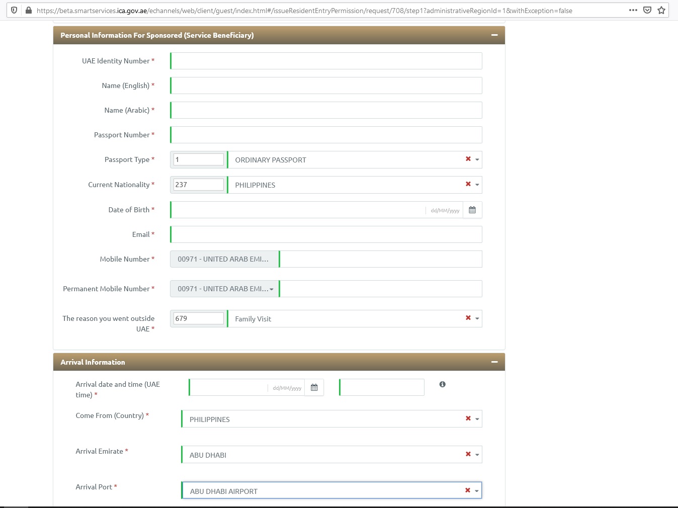GUIDE: Registration for residents outside UAE for 'Resident's Entry ...