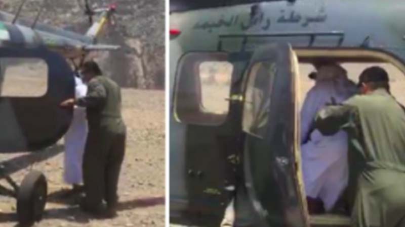 RAK Police rescues old man on top of mountain - The Filipino Times