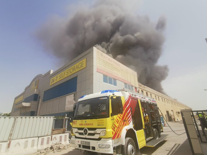 LOOK: Fire breaks out at Jebel Ali - The Filipino Times