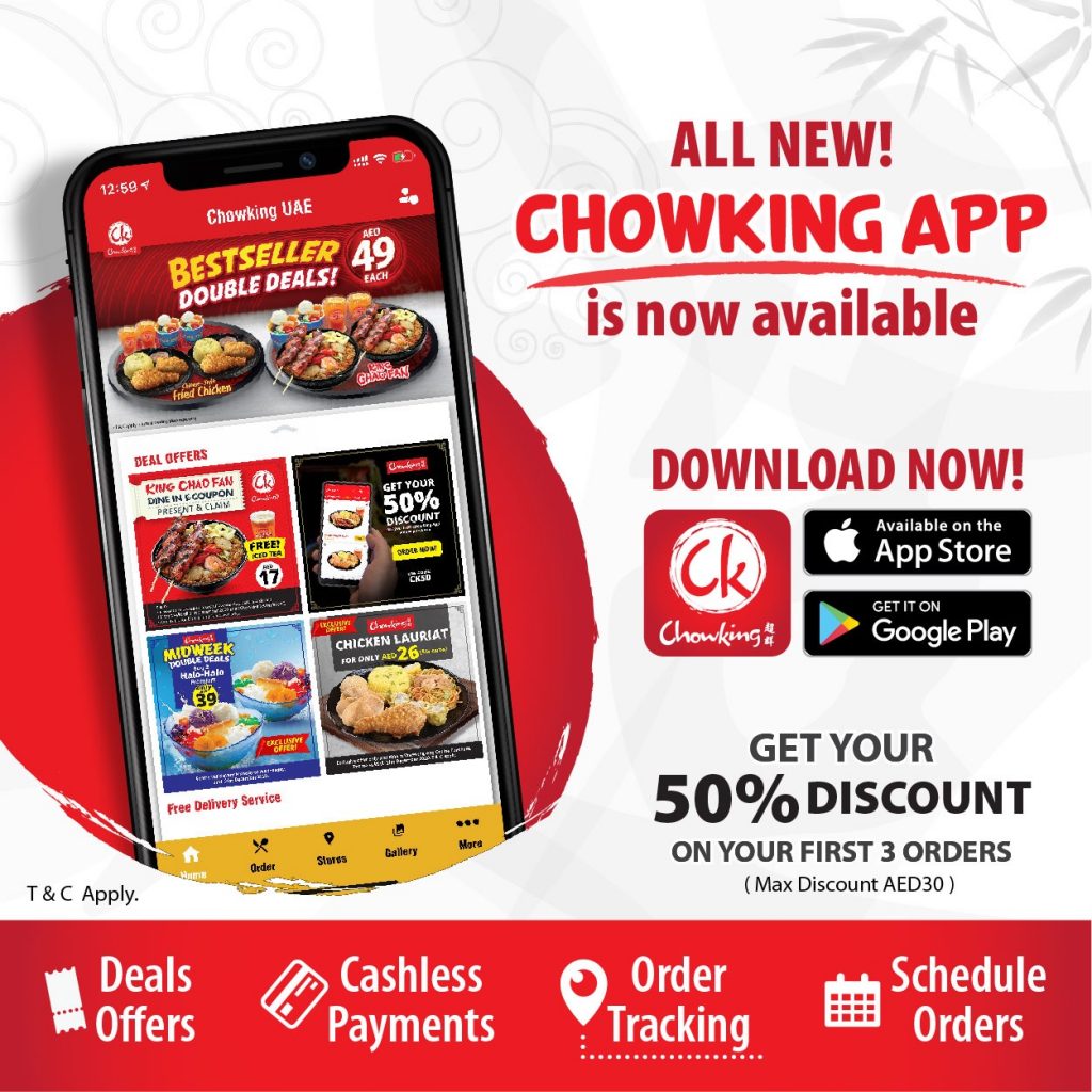 Chowking launches delivery app in UAE - The Filipino Times