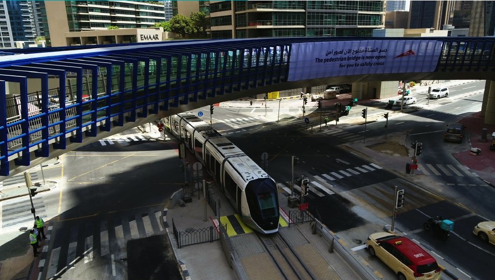 LOOK: Dubai's first-ever 4-directional pedestrial bridge now open - The ...