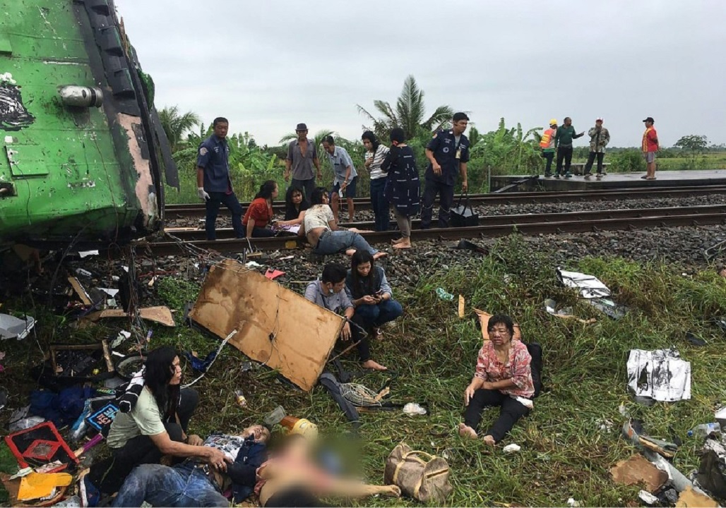 17 dead from Thailand bus-train crash - The Filipino Times