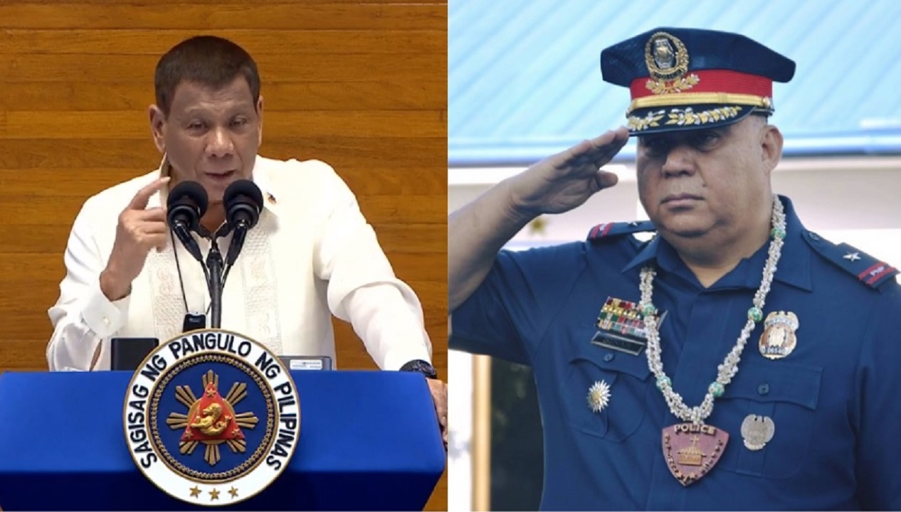 President Duterte pardons PNP chief Debold Sinas from controversial ...