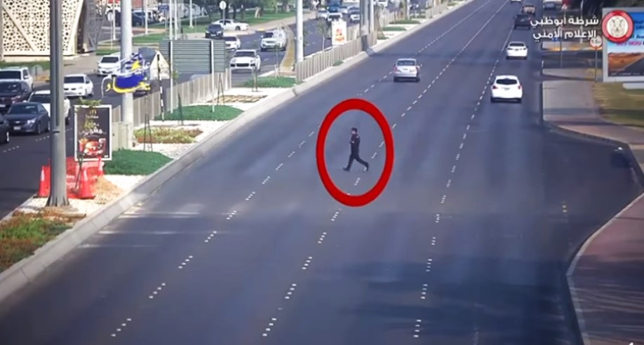 WATCH: Pedestrian hit by car while jaywalking in Abu Dhabi - The ...