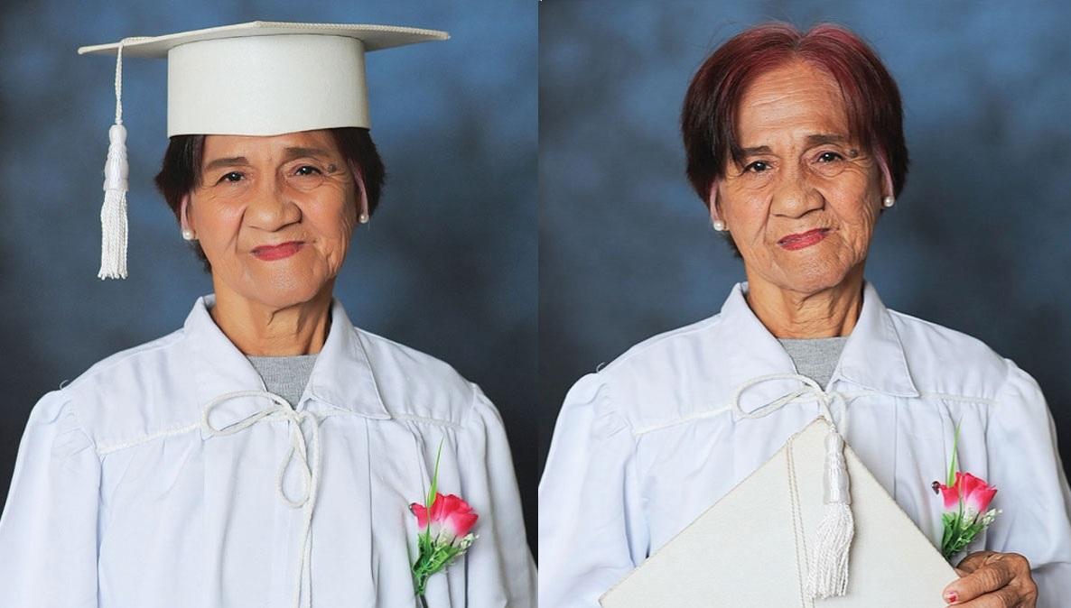 LOOK: 62-year-old lola graduates from junior high school in PH - The ...