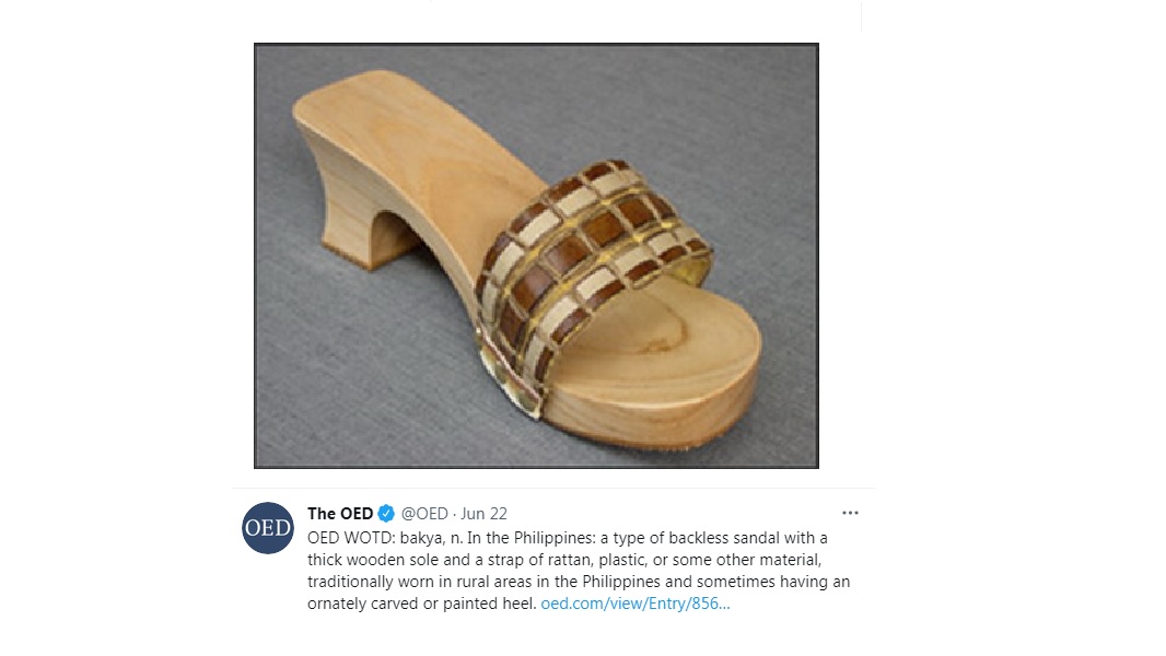 Oxford English Dictionary chooses 'bakya' as word of the day - The ...