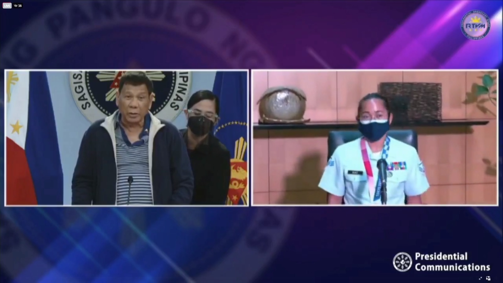 'Ako naman sasaludo sayo' Duterte meets Olympic gold medalist Hidilyn ...