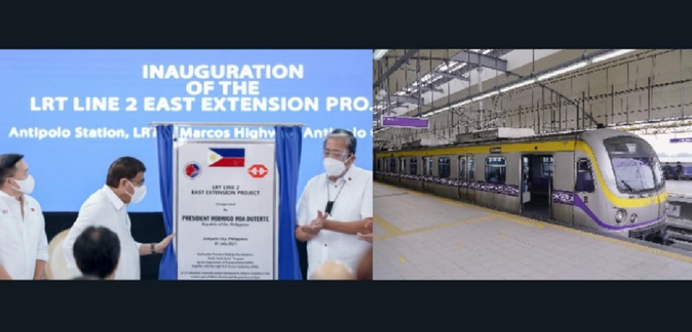 Duterte praises Filipinos' hard work leading to completion of LRT-2 ...