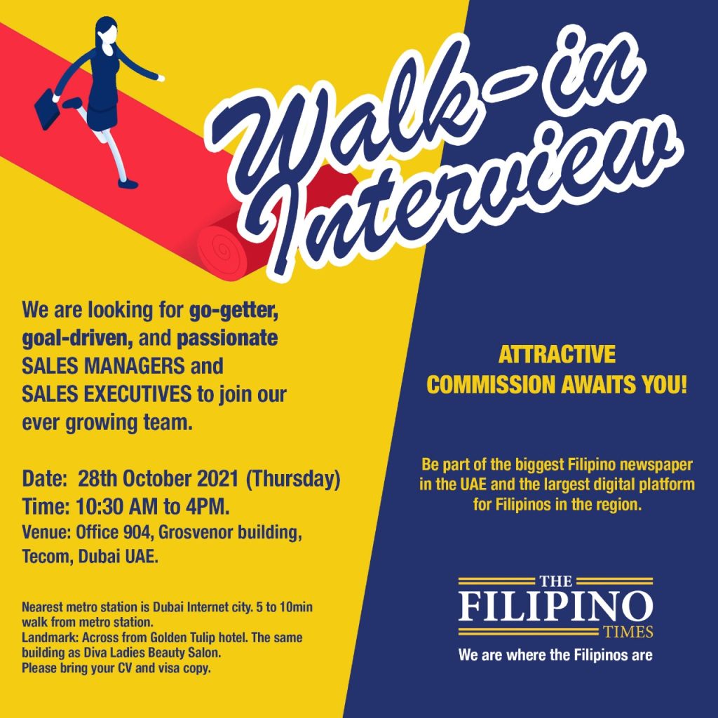 OPLAN HANAP TRABAHO SA UAE: Here’s your chance to get hired in The ...