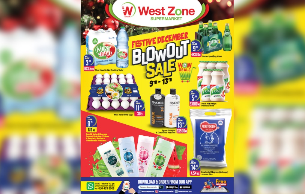 West Zone to hold 5-day Festive blowout sale this December - The ...