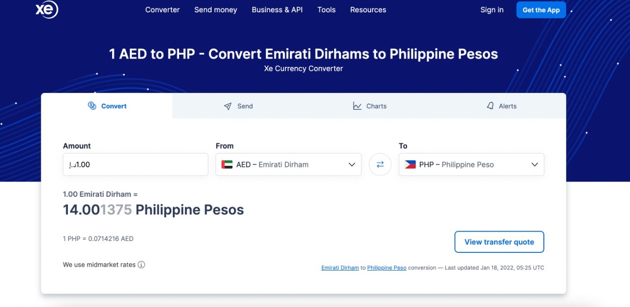 Peso Dirham Exchange Rate Touches Php 14 AED 1 The Filipino Times Peso Dirham Exchange Rate Touches Php 14 AED 1 The Filipino Times