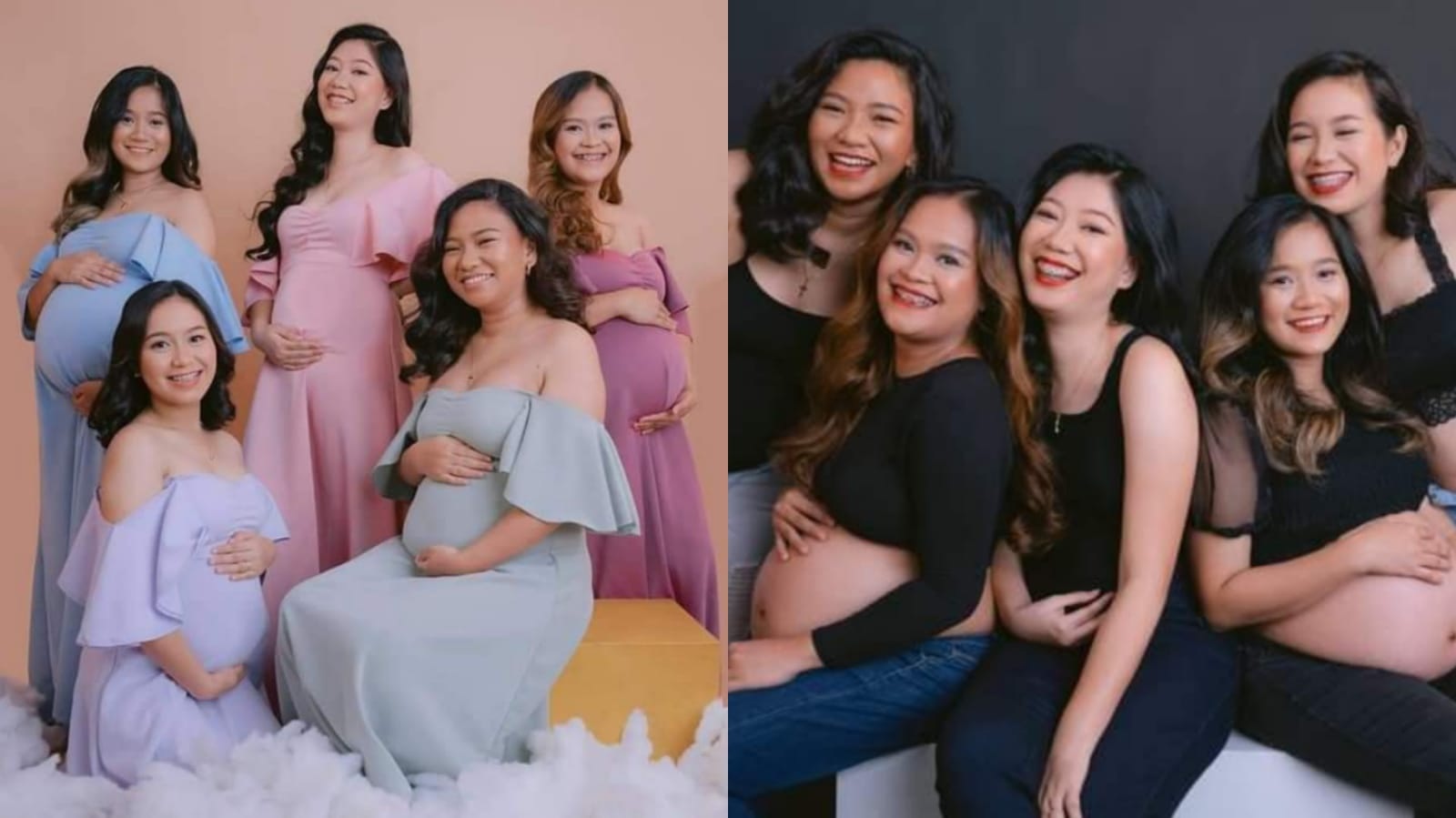 LOOK: Five friends in PH get together for 'pregnancy' photoshoot - The ...