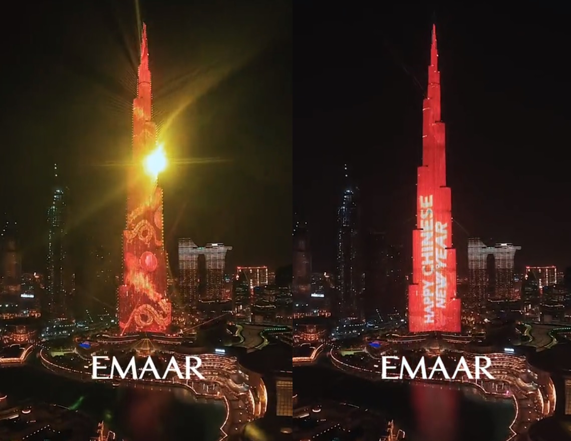 WATCH: Burj Khalifa lights up to mark Chinese New Year 2022 - The ...