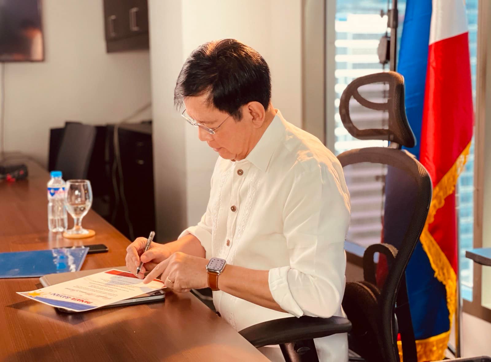 Lacson vows to waive rights under bank secrecy law on his first day as ...