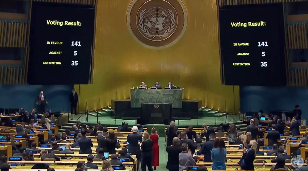 Historic vote: UN General Assembly demands Russia to 'immediately ...