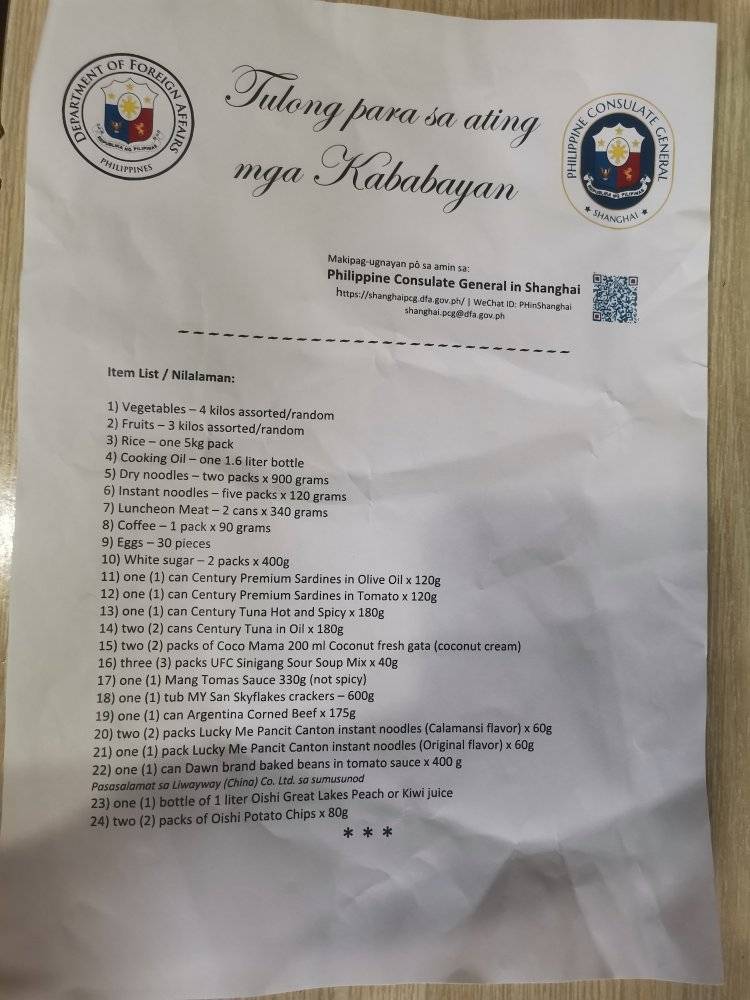 288 Filipinos get DFA assistance in Shanghai during lockdown - The ...