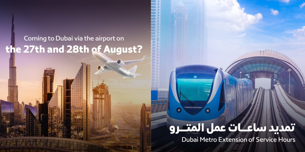 Dubai Metro offers free ride, extended operating hours to deal with DXB ...