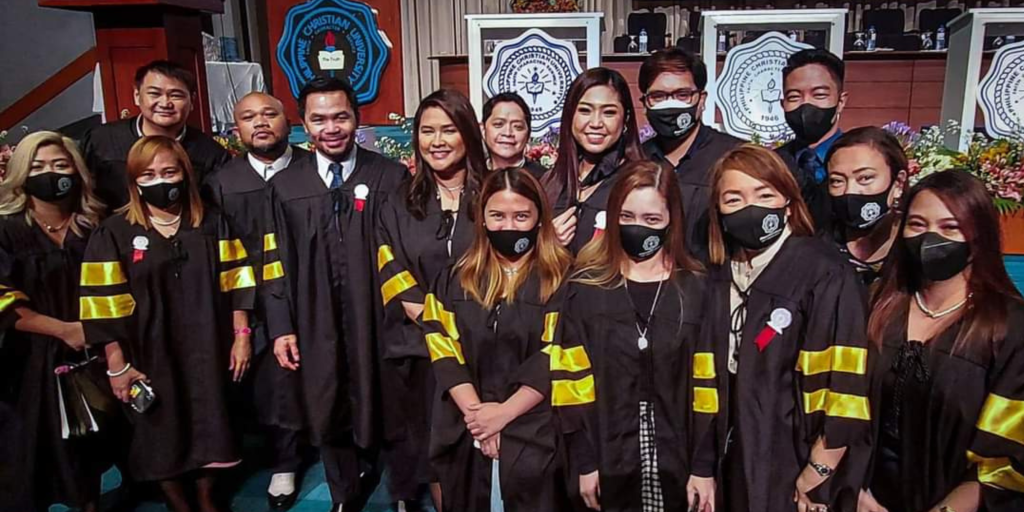 Manny Pacquiao receives master’s degree at PH Christian University ...