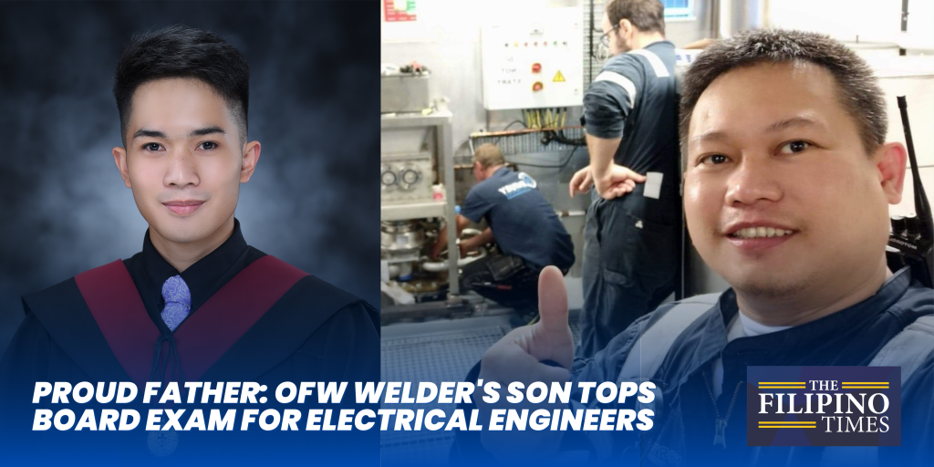 Proud Father: OFW Welder's son tops board exam for Electrical Engineers ...