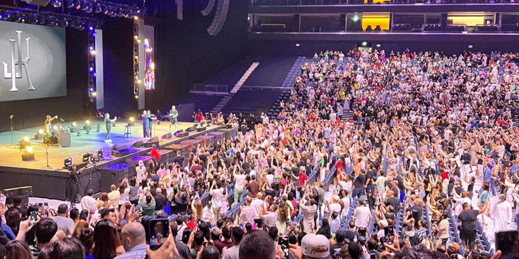 Coca-cola arena, jam-packed during Jo Koy's 'Funny is funny' concert ...