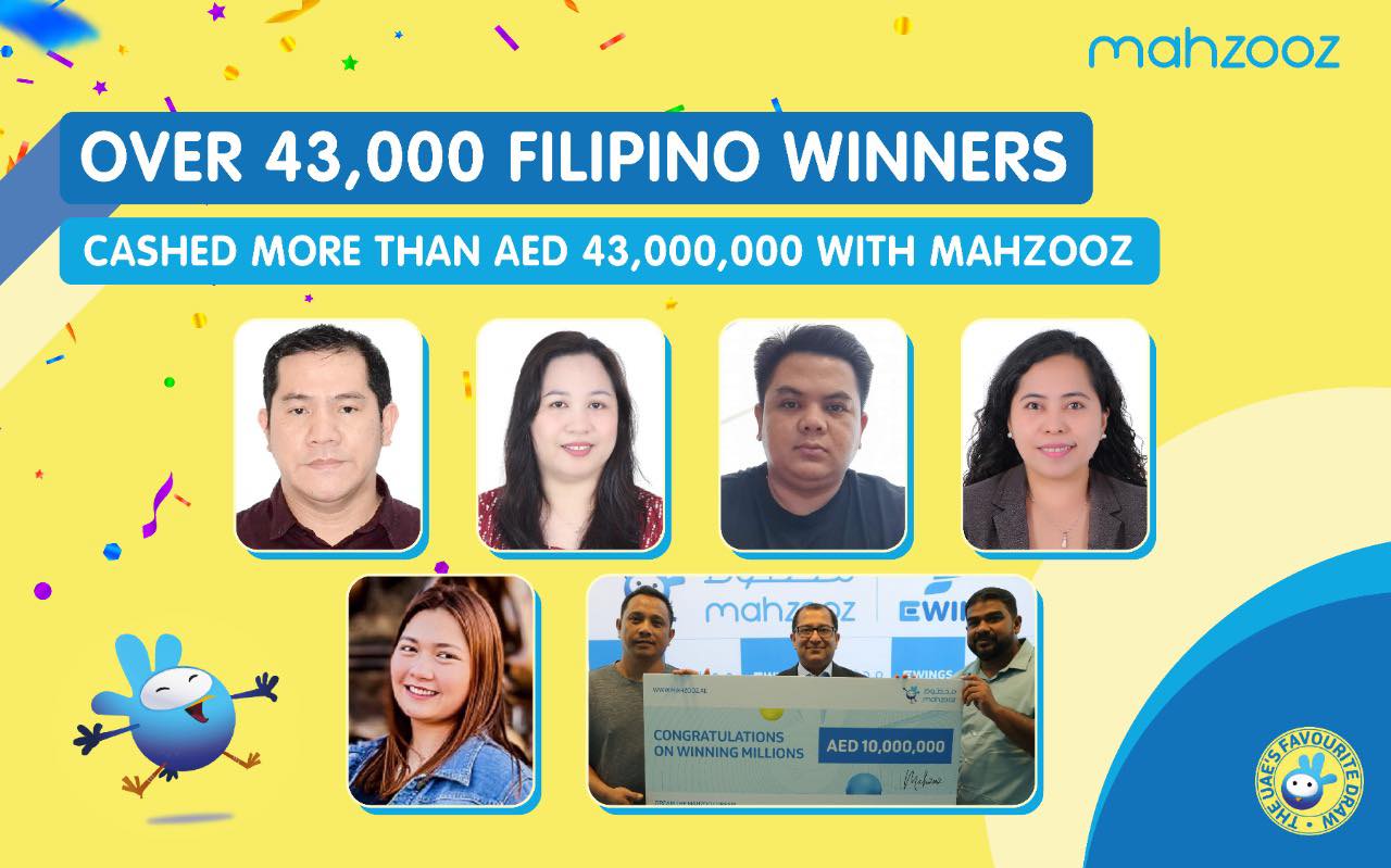Over 43,000 Filipino winners cashed more than AED 43,000,000 with ...