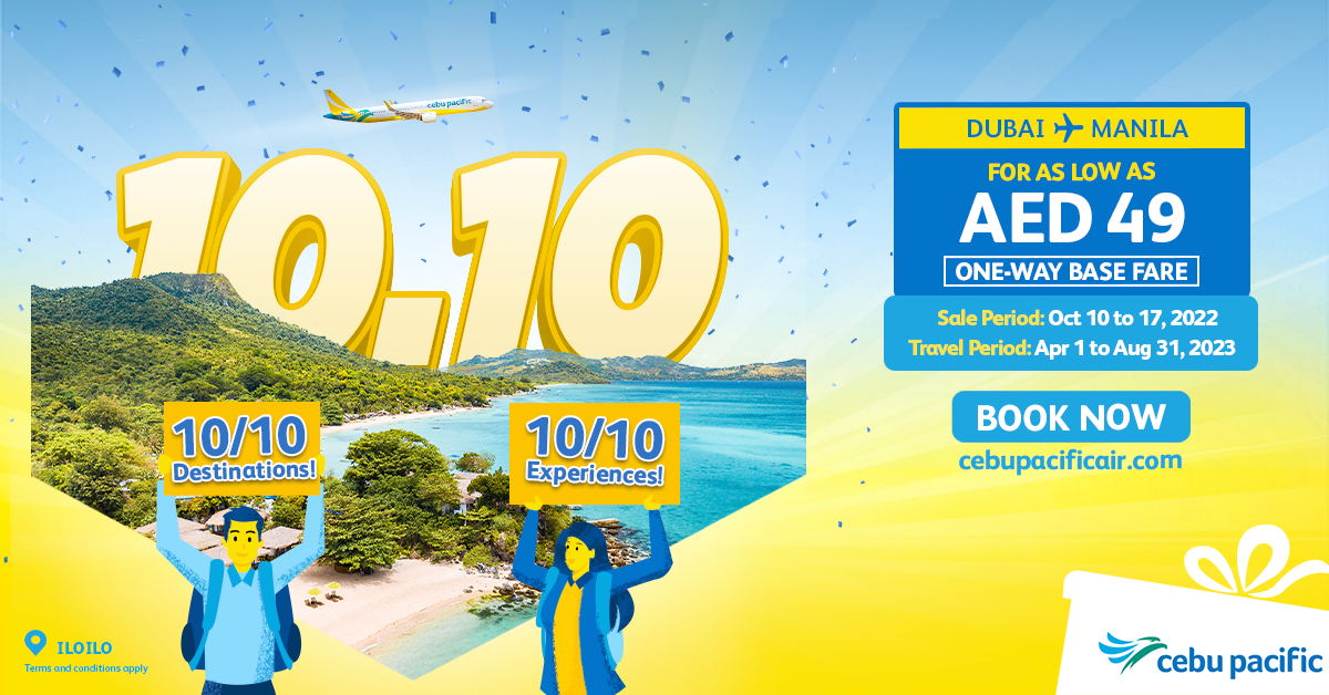 Your AED49 can take you home to the Philippines as Cebu Pacific ...