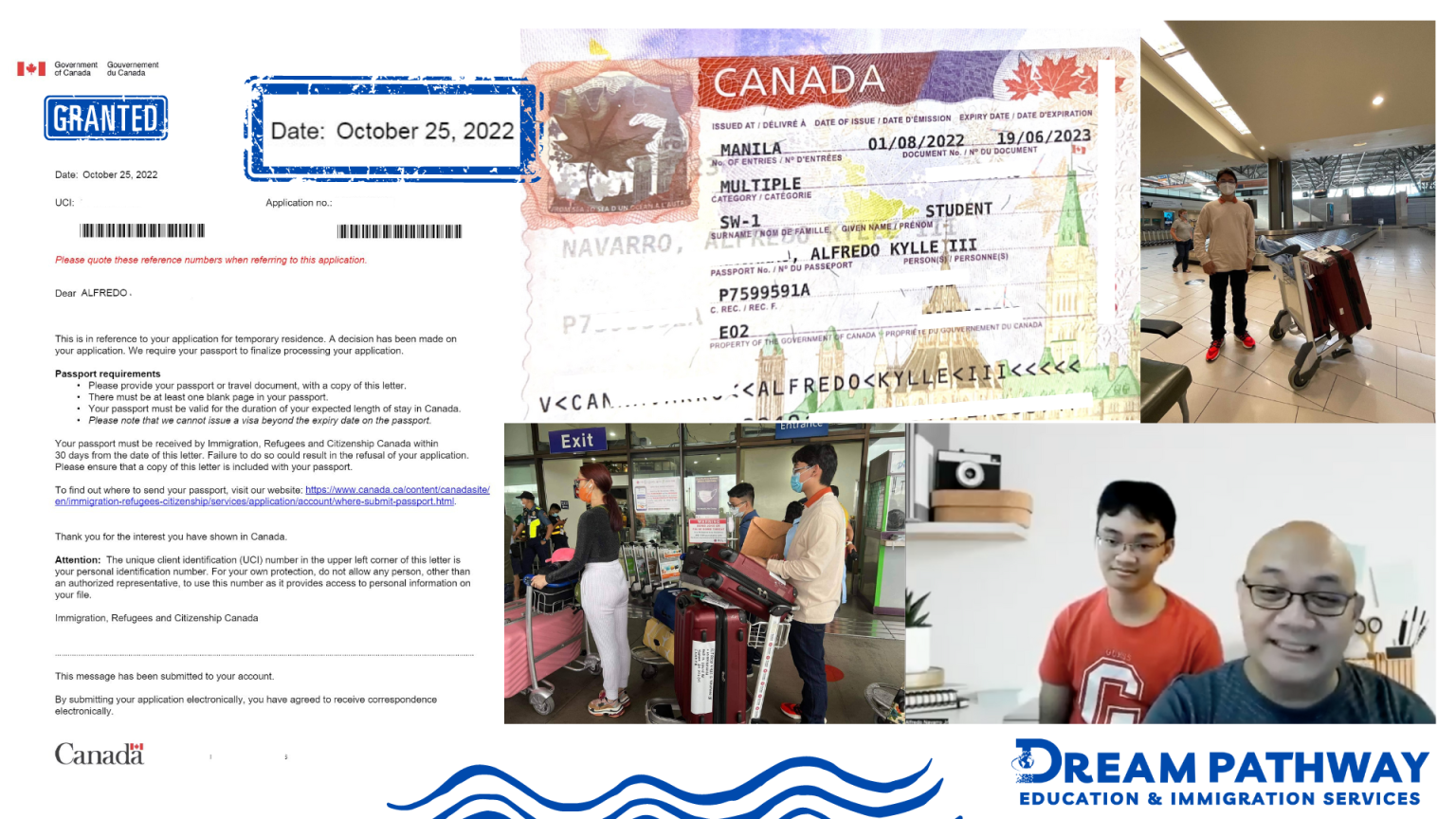 Father and son gets approved visa to Canada; family grateful to Dream ...