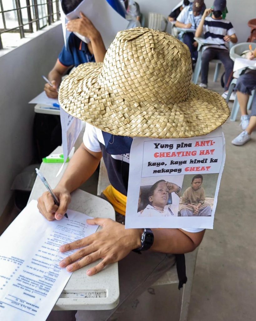 Students from Bicol takes anti-cheating hats to the next level - The ...