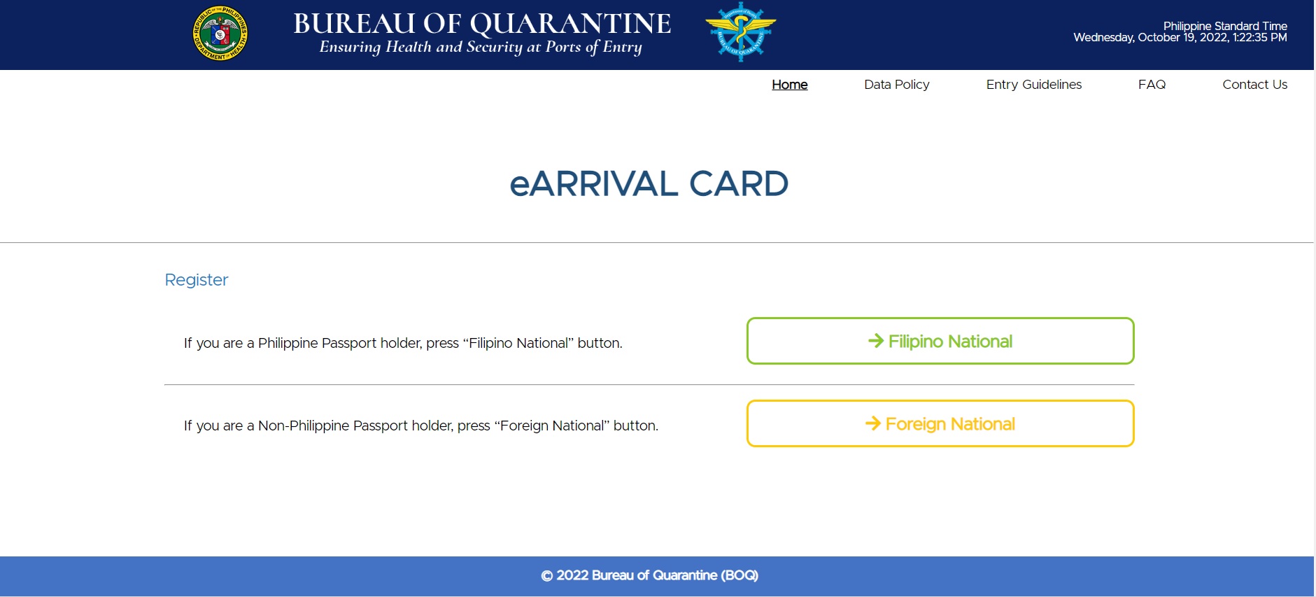 Filling out of eArrival Card no longer mandatory for PH-bound flights - Malacañang - The ...